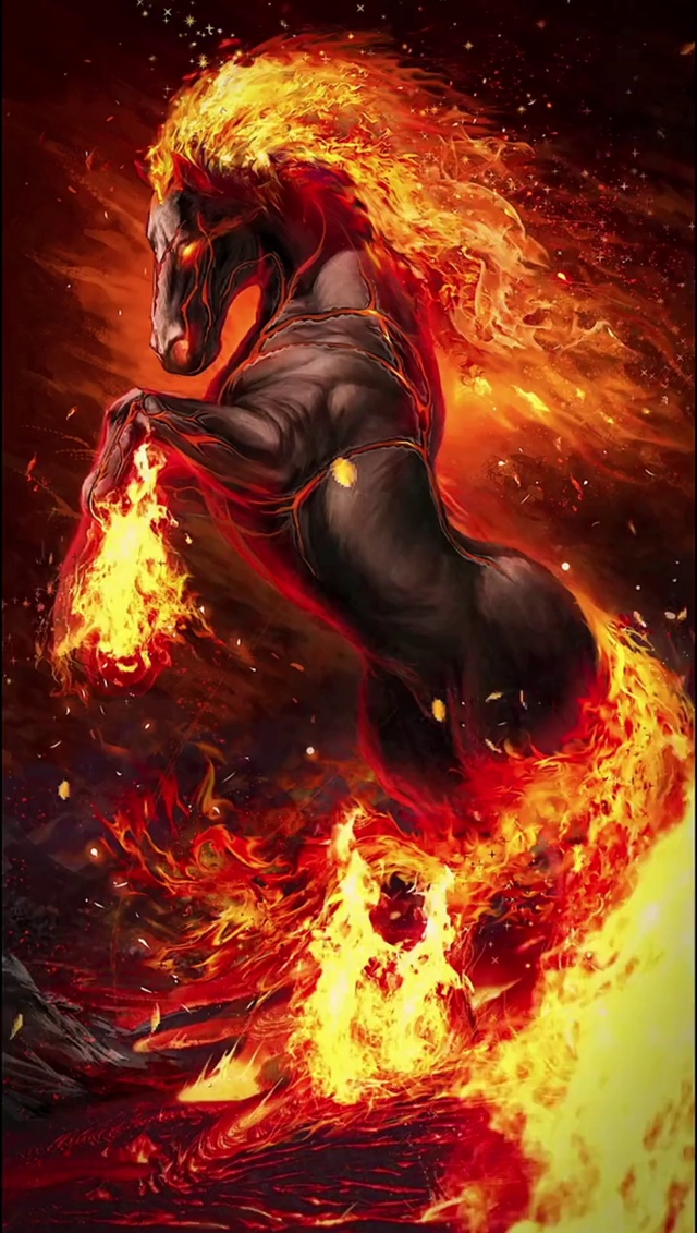 烈火·战马(动物手机动态壁纸) - 动物手机壁纸下载 - 元气壁纸