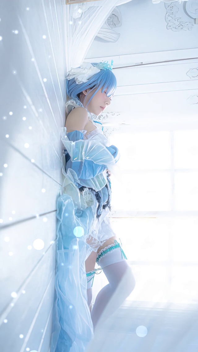 4K蕾姆cos(美女手机动态壁纸) - 美女手机壁纸下载 - 元气壁纸